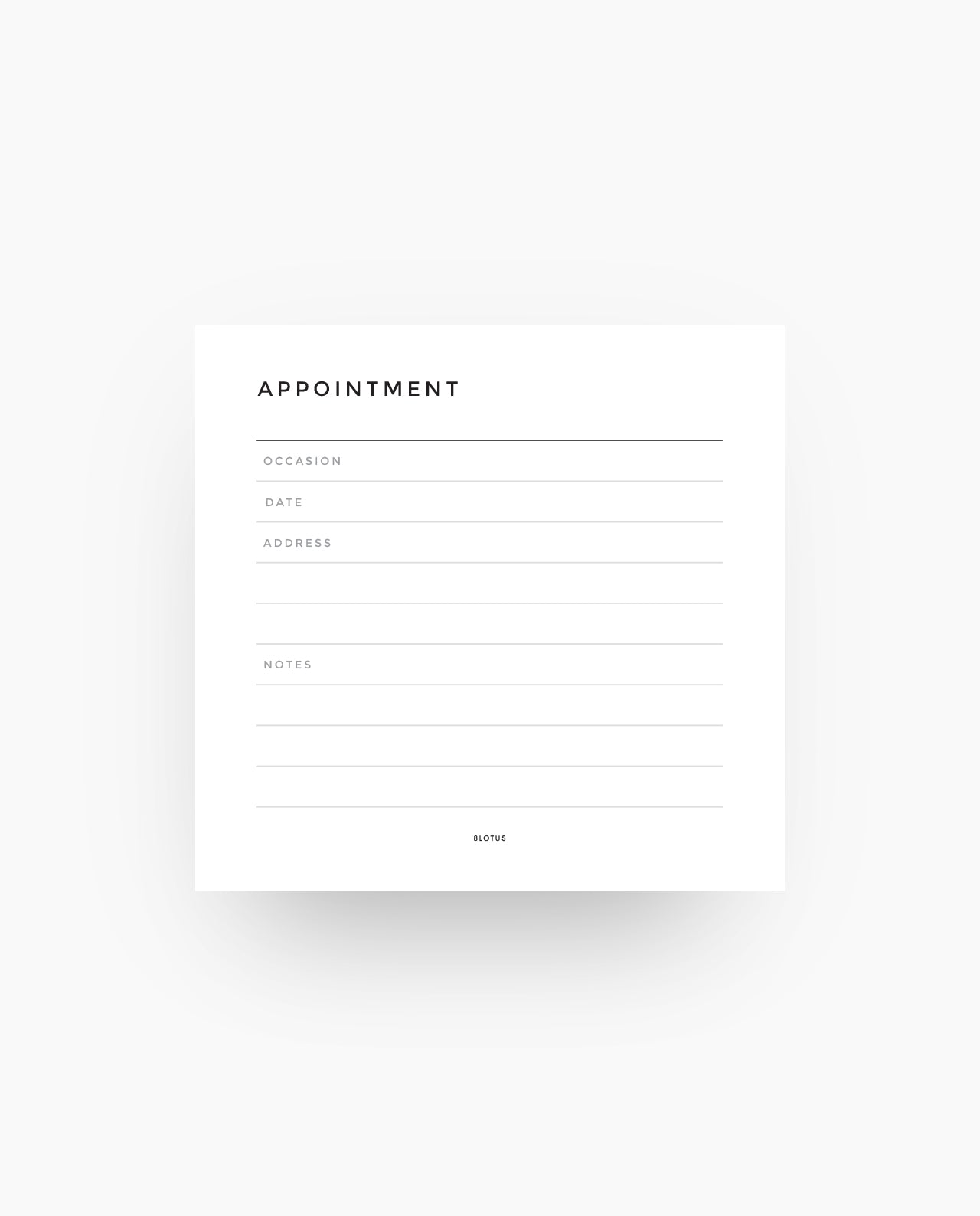 ST009 - Appointment - Sticky Notes