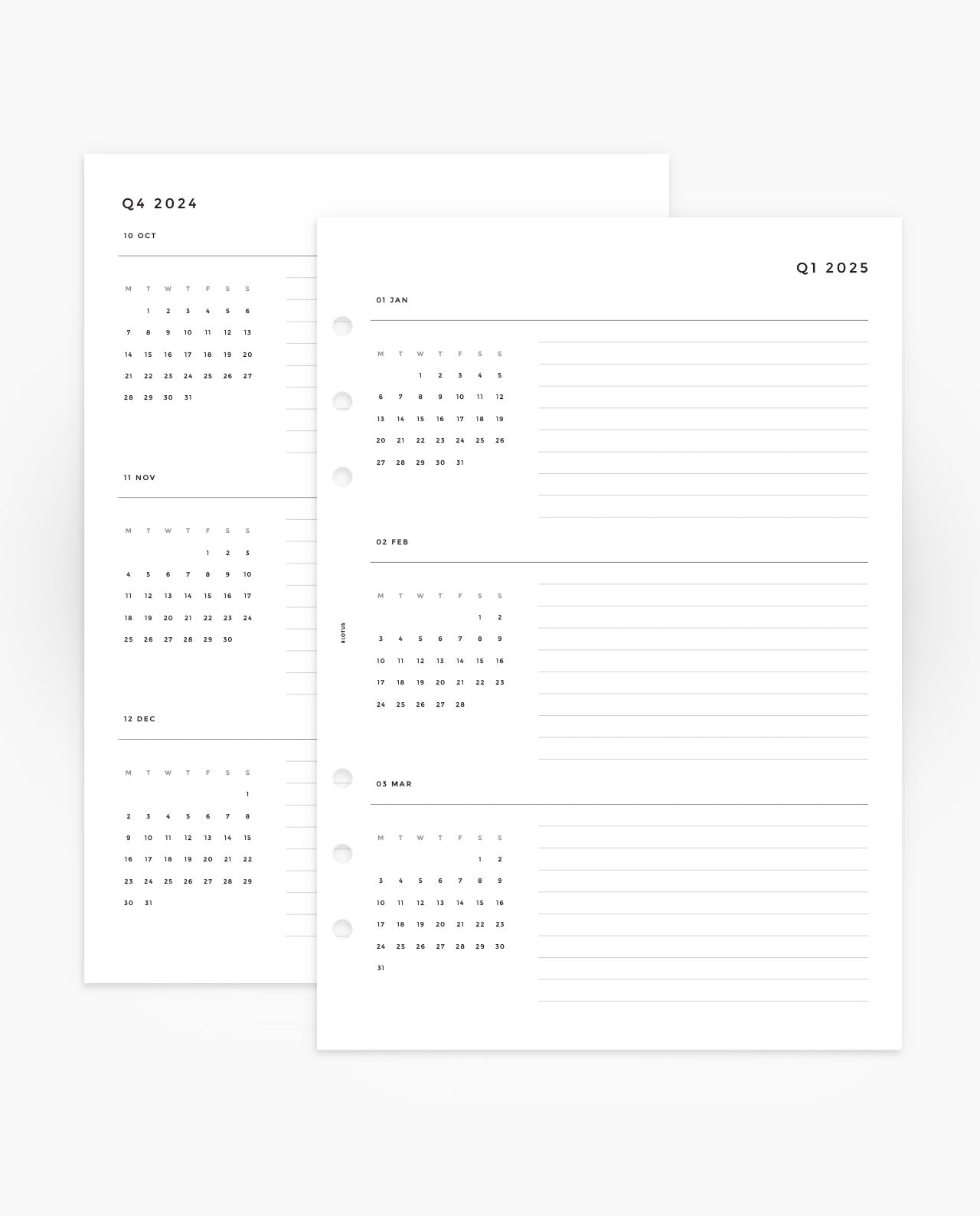 2024 2025 Dated Planner Inserts And Refills