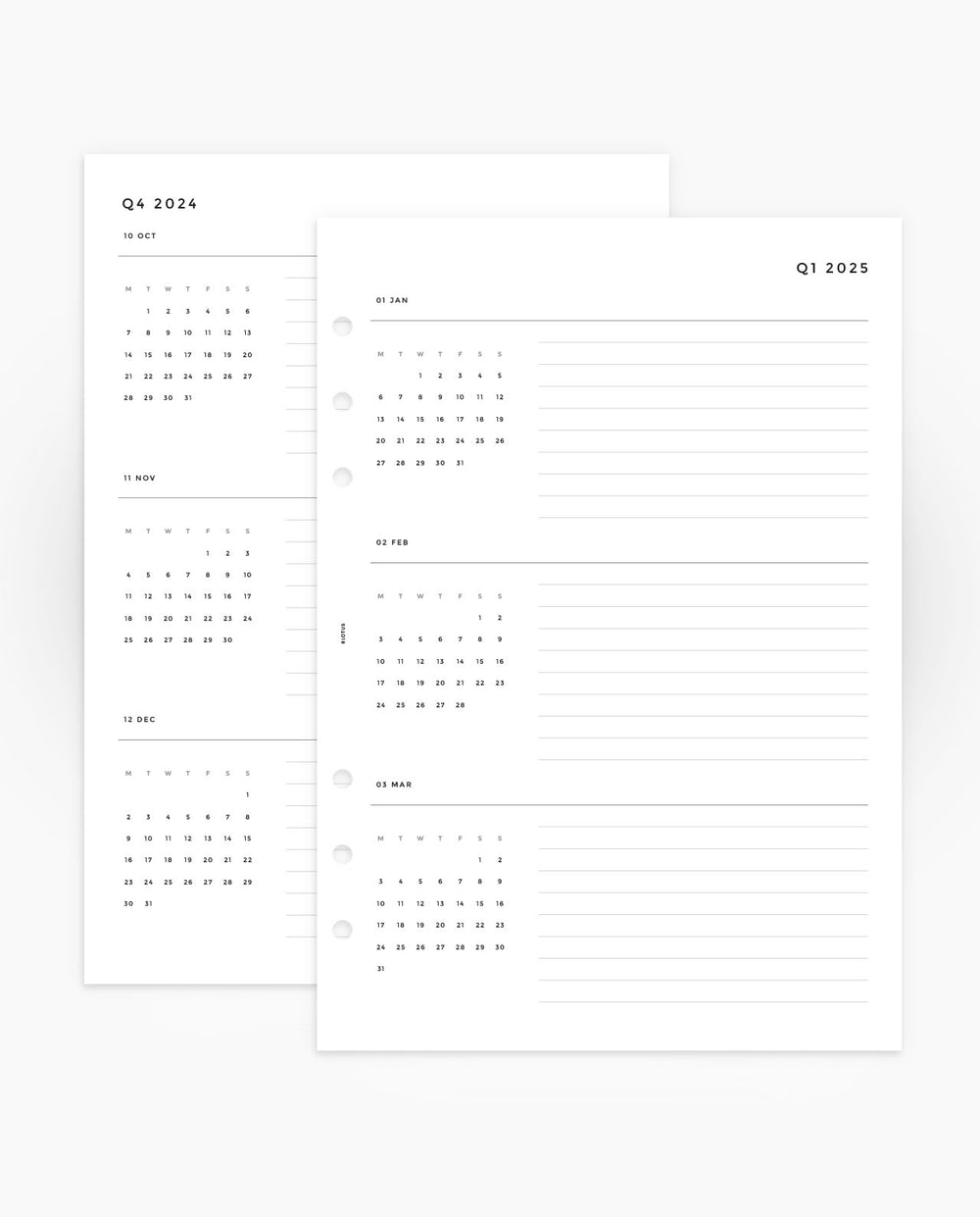 2024 - 2025 Dated Planner Inserts & Refills