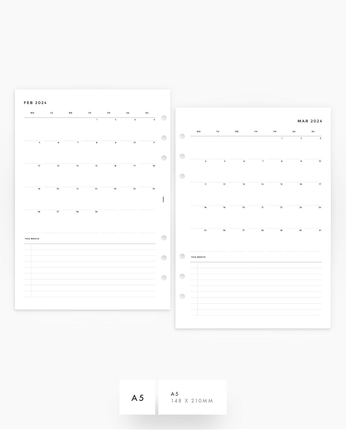 2024 - 2025 Dated Planner Inserts & Refills