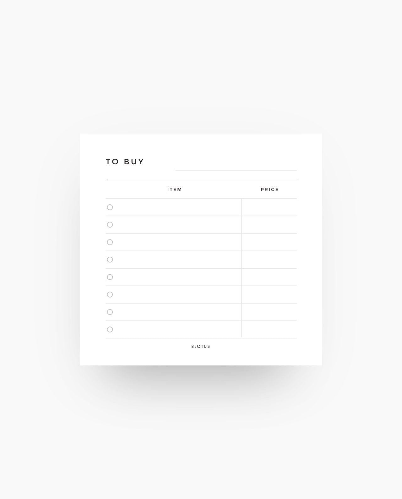 ST021 - To Buy - Sticky Notes