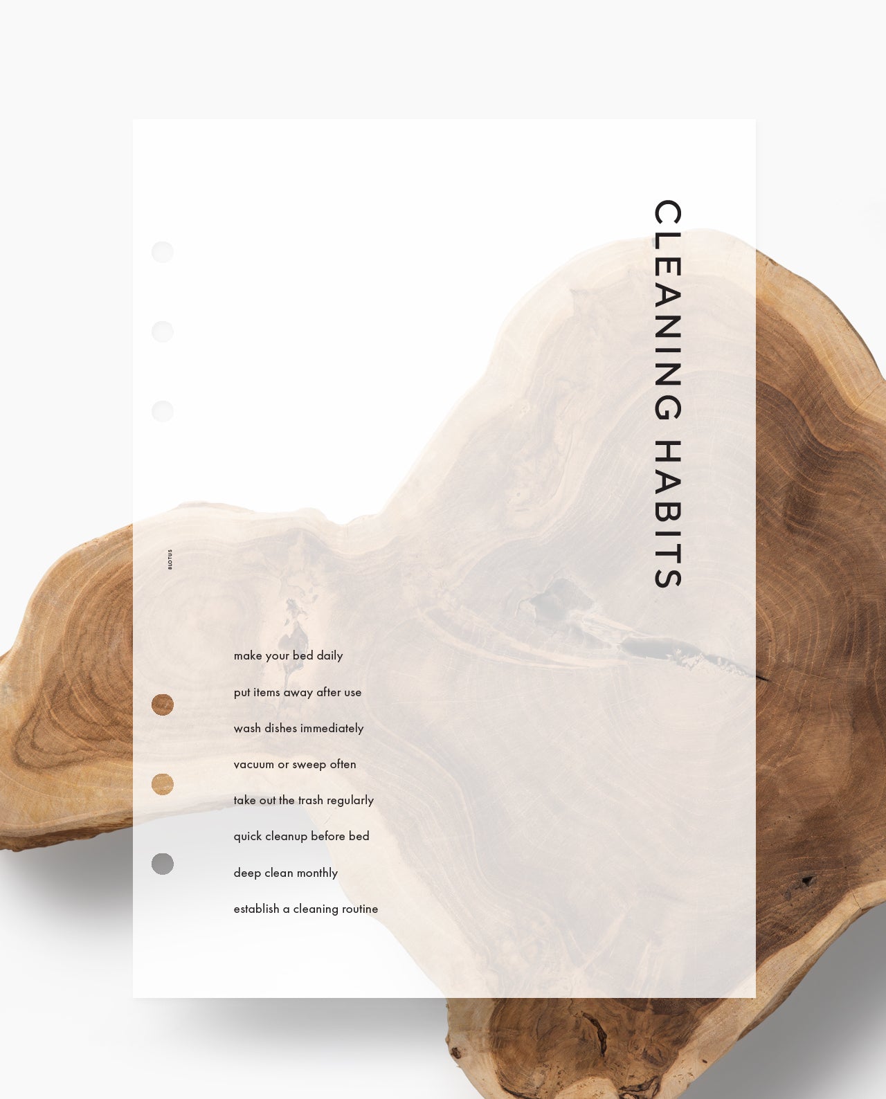 Cleaning Habits - Planner Dashboards - 8LOTUS