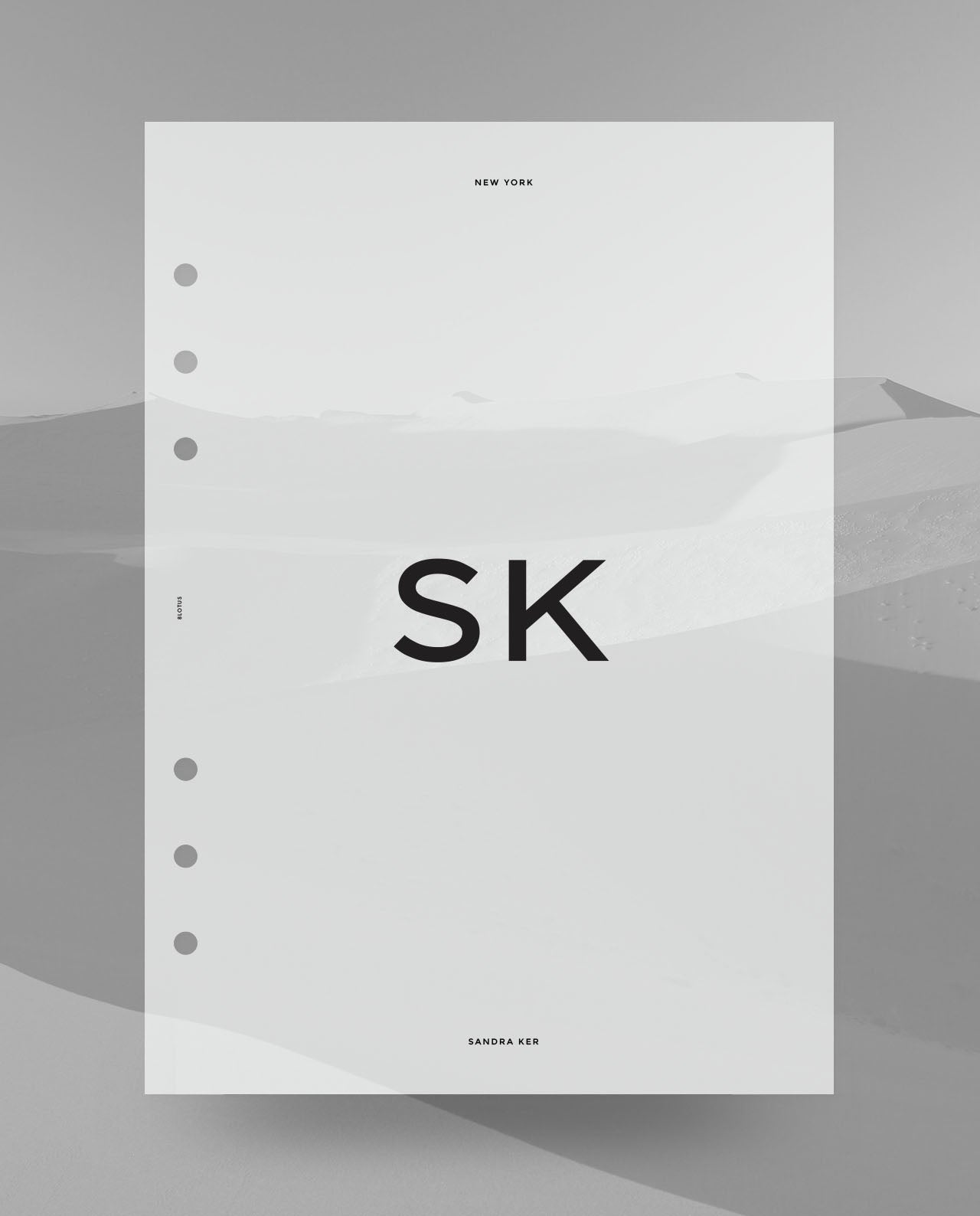 Sans Serif MONOGRAM Planner Dashboards