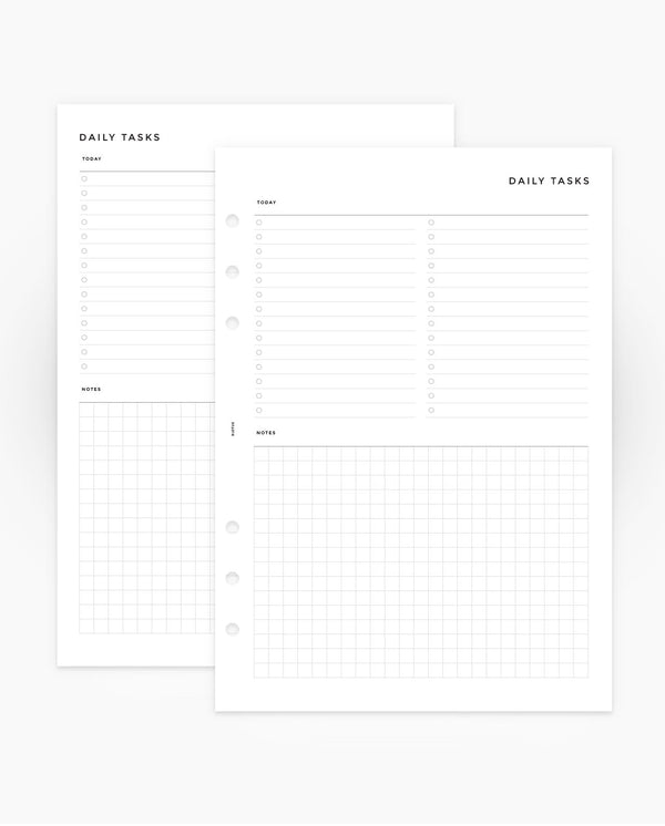 Daily To Do & Grid Notes Planner Inserts - 8LOTUS