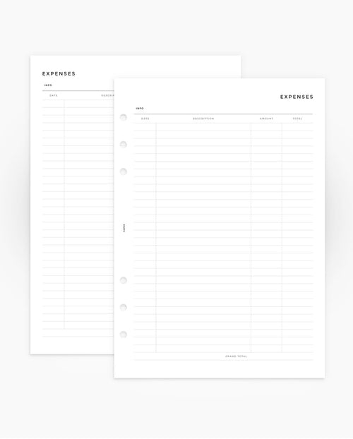Dual Weekly Planner Inserts - PDF