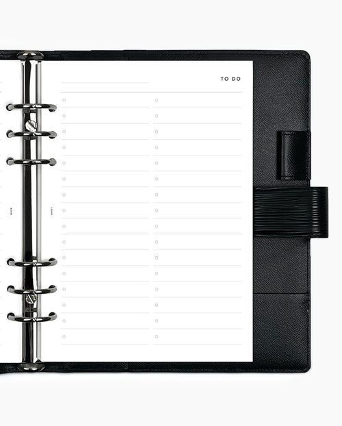 MN182 - Large To Do Dual Column Planner Inserts - SPECIAL ORDER
