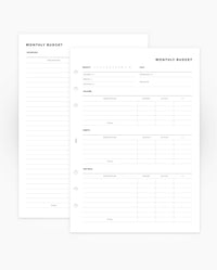 Dual Weekly Planner Inserts - PDF
