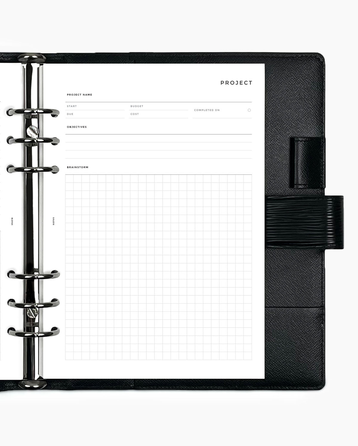 Minimal Project Planner Inserts - 8Lotus