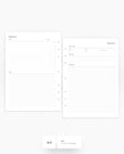 Minimal Project Planner Inserts - 8Lotus