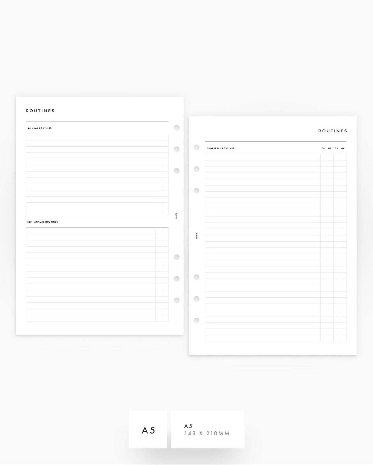MN188 - Yearly Routine Bundle - Annual, Monthly & Weekly Trackers (Spe
