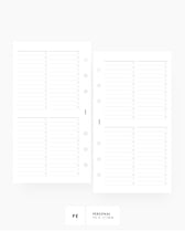 Printable Master List Planner Insert - 8Lotus
