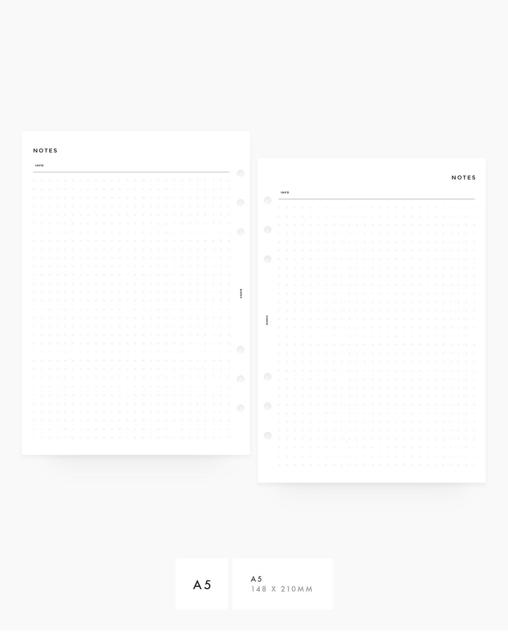 Minimal Dot Grid Planner Inserts - 8Lotus