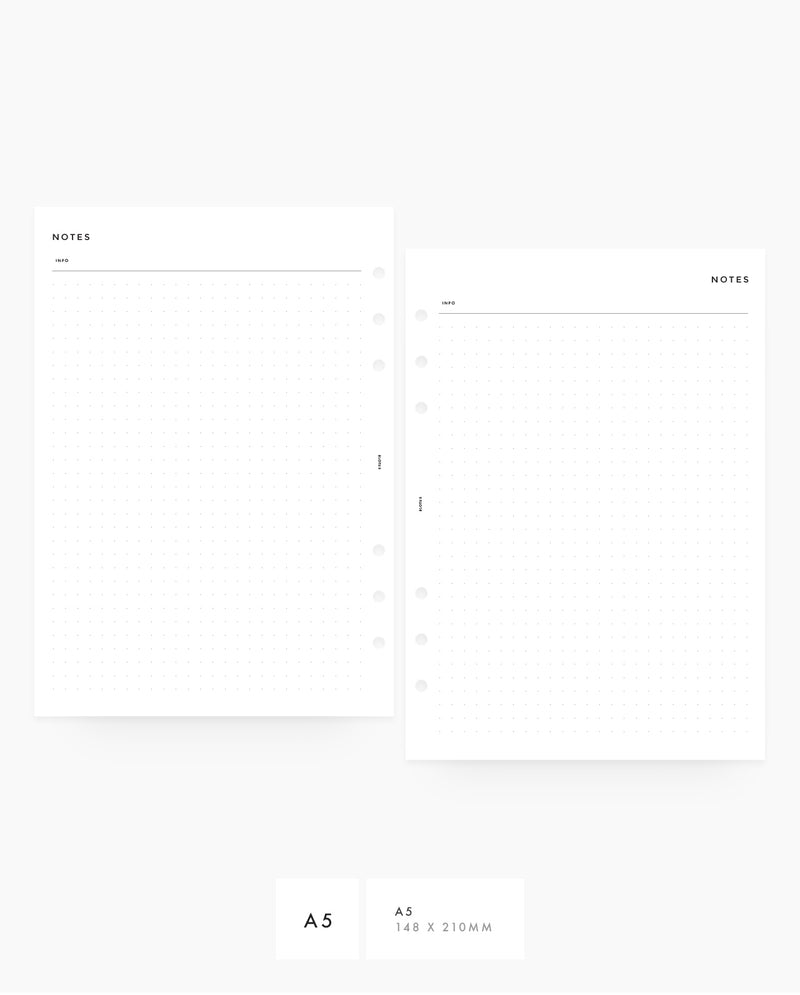Minimal Dot Grid Planner Inserts - 8Lotus