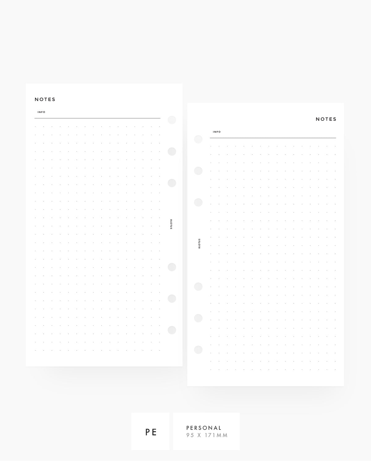 Minimal Dot Grid Planner Inserts - 8Lotus