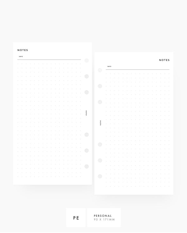 Minimal Dot Grid Planner Inserts - 8Lotus