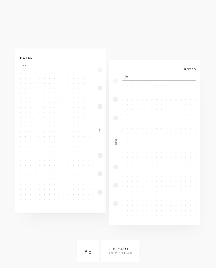 Minimal Dot Grid Planner Inserts - 8Lotus