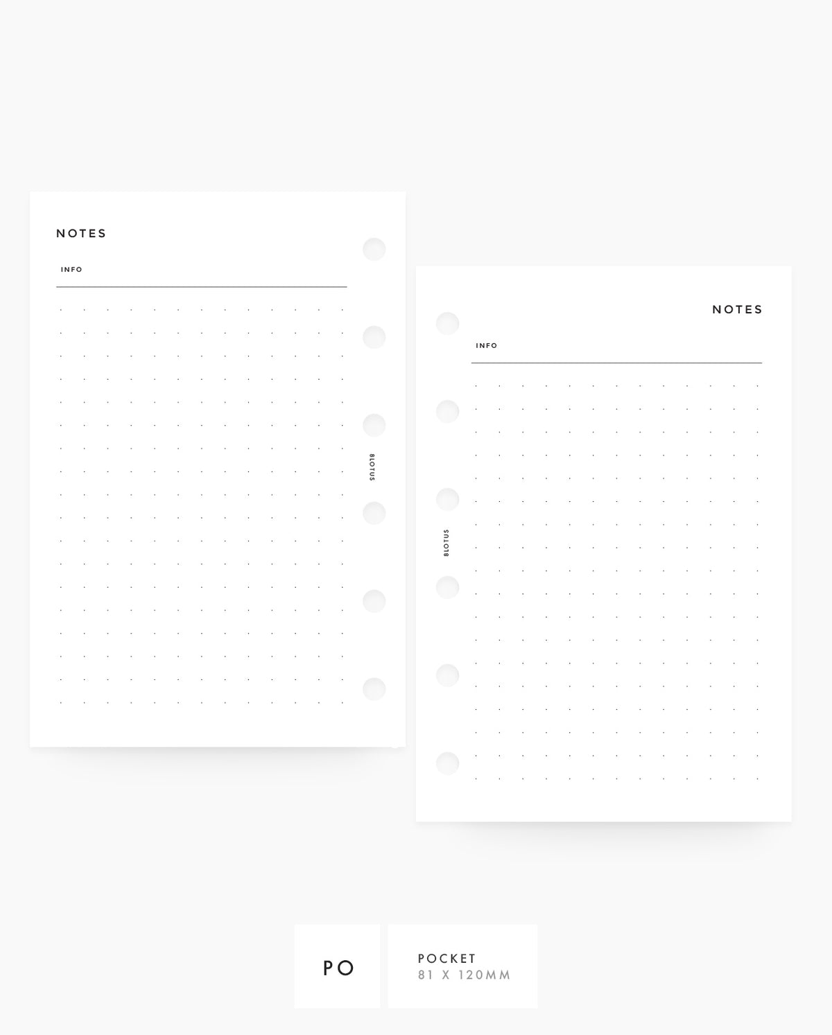 Minimal Dot Grid Planner Inserts - 8Lotus