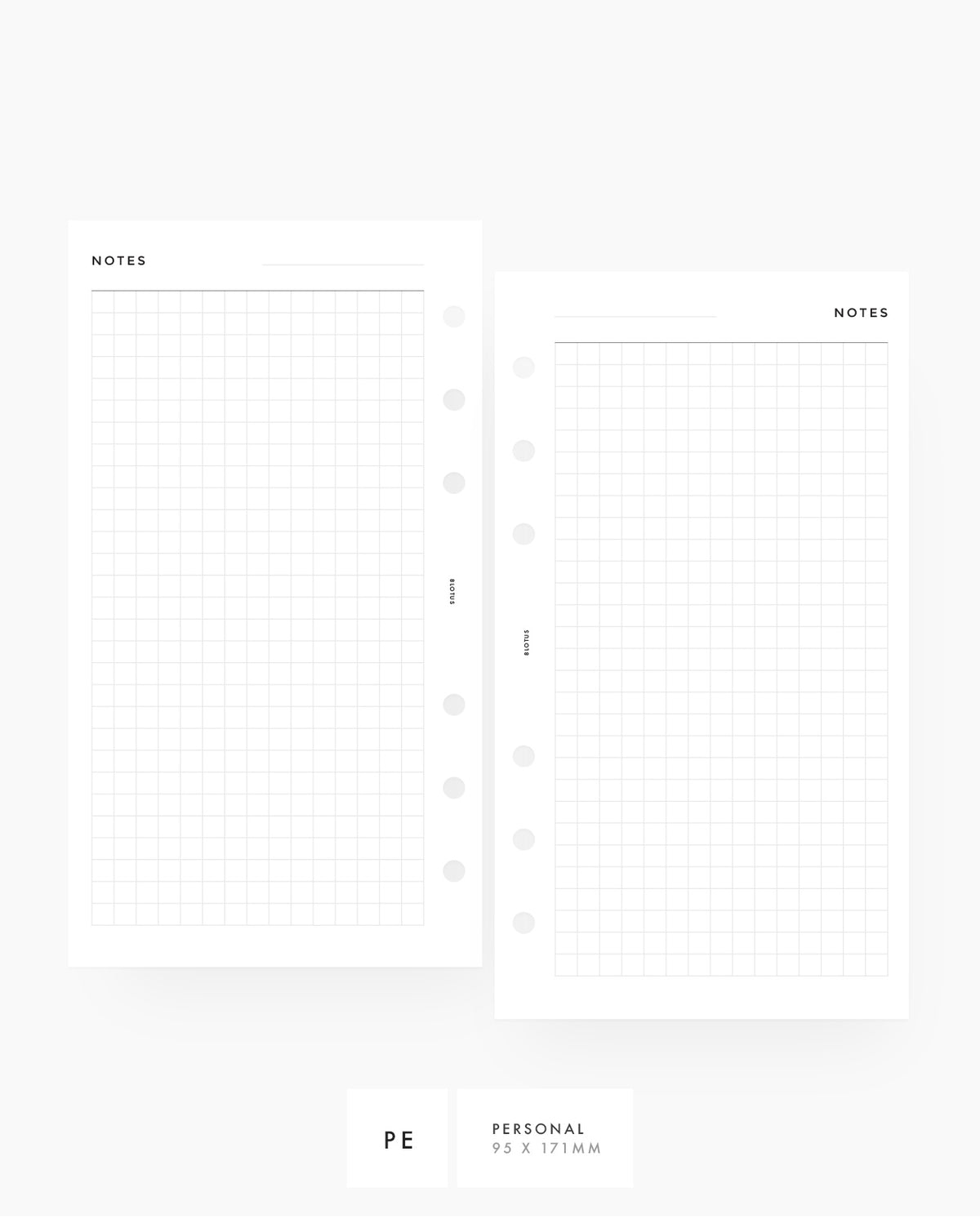 Grid Notes - PRINTABLE Inserts