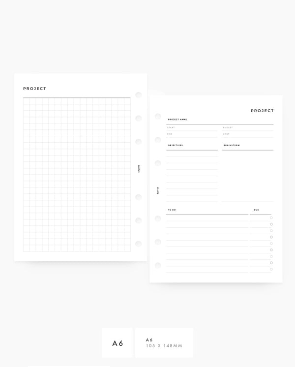 Printable Project Planner Inserts - 8Lotus