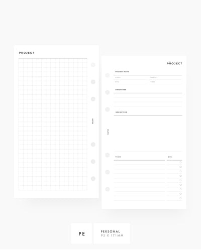 Printable Project Planner Inserts - 8Lotus