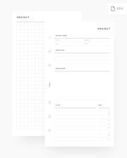 Printable Project Planner Inserts - 8Lotus