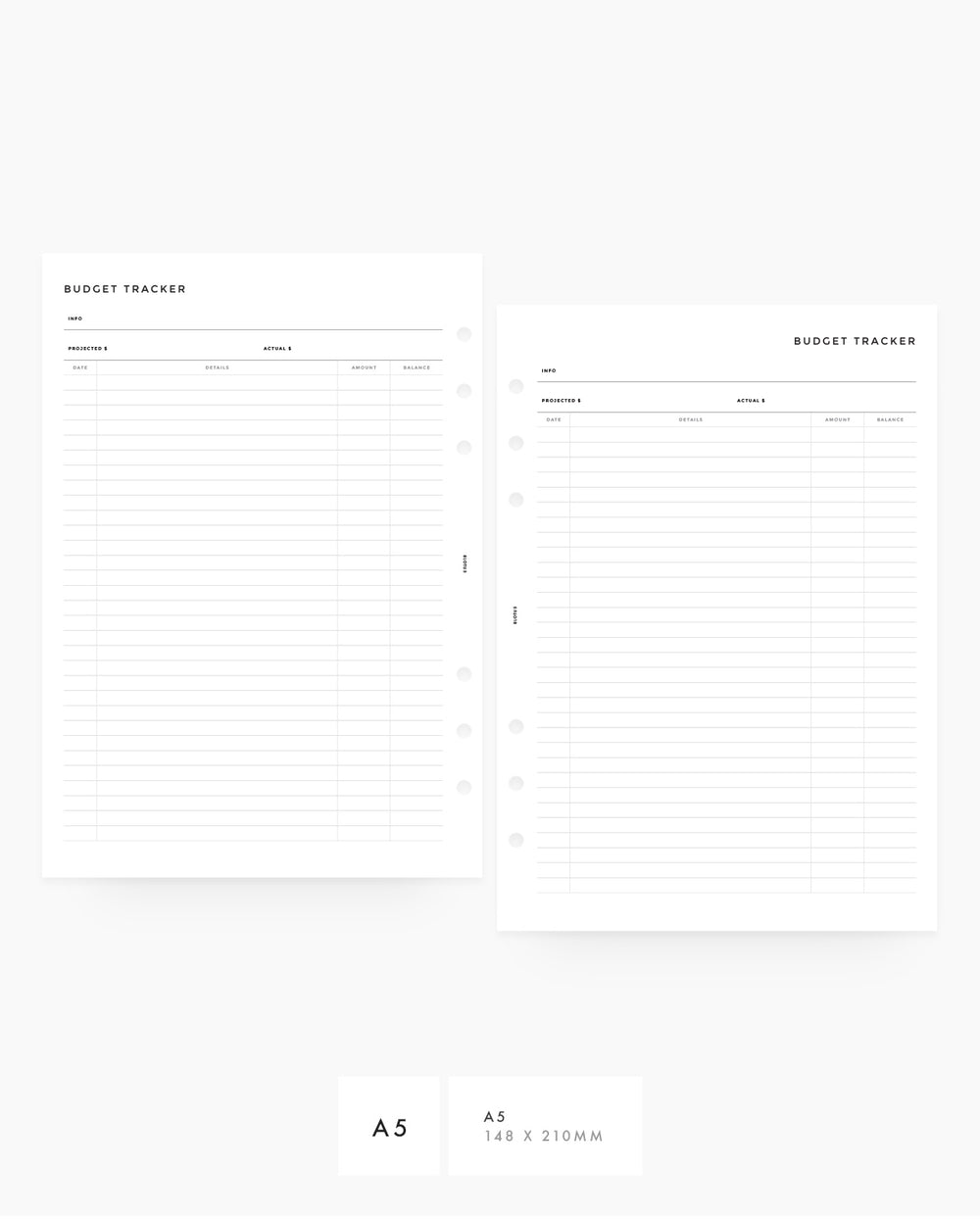 Printable Budget Tracker Planner Insert - 8Lotus