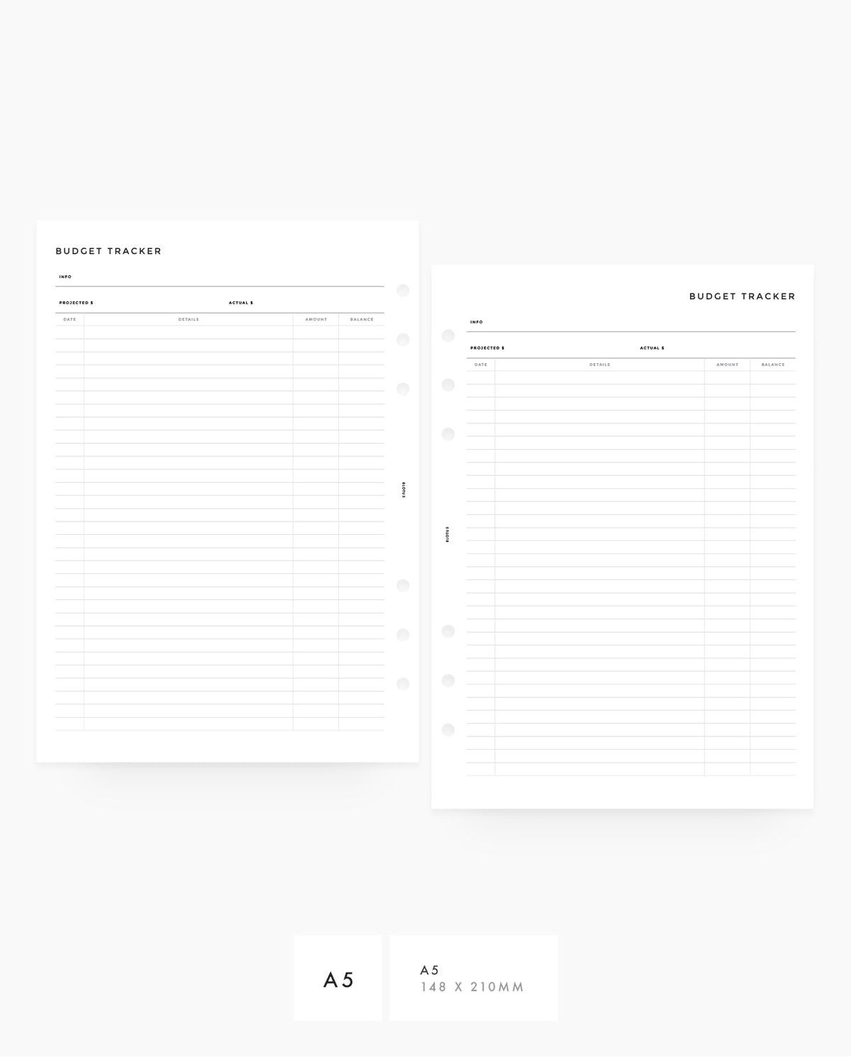 Printable Budget Tracker Planner Insert - 8Lotus