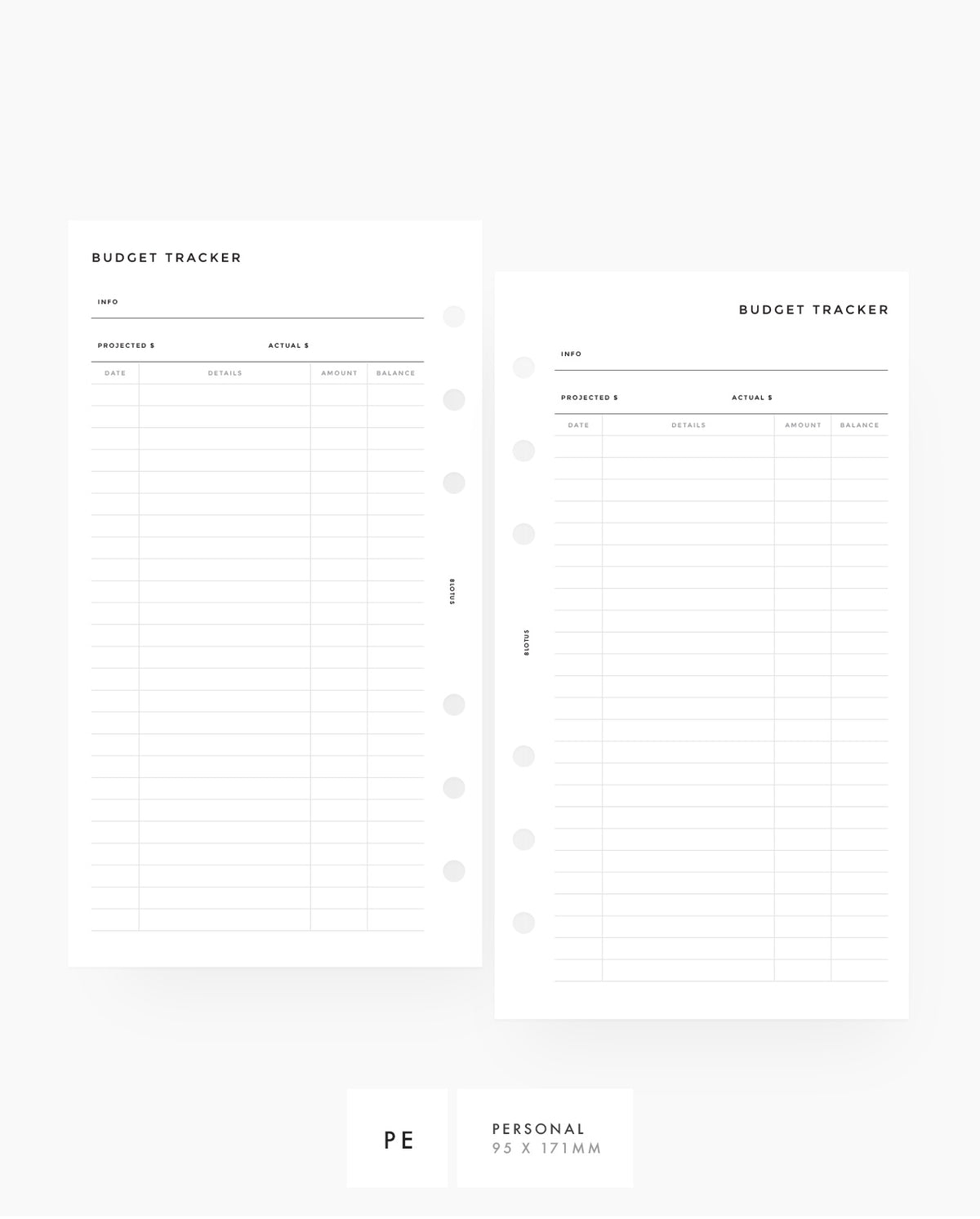 Printable Budget Tracker Planner Insert - 8Lotus