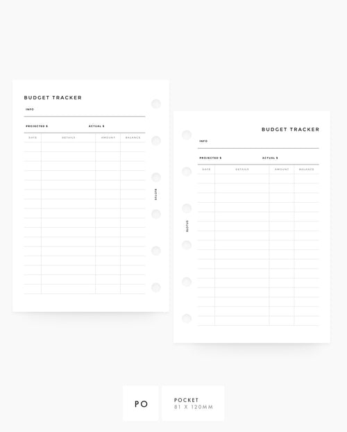 Printable Budget Tracker Planner Insert - 8Lotus