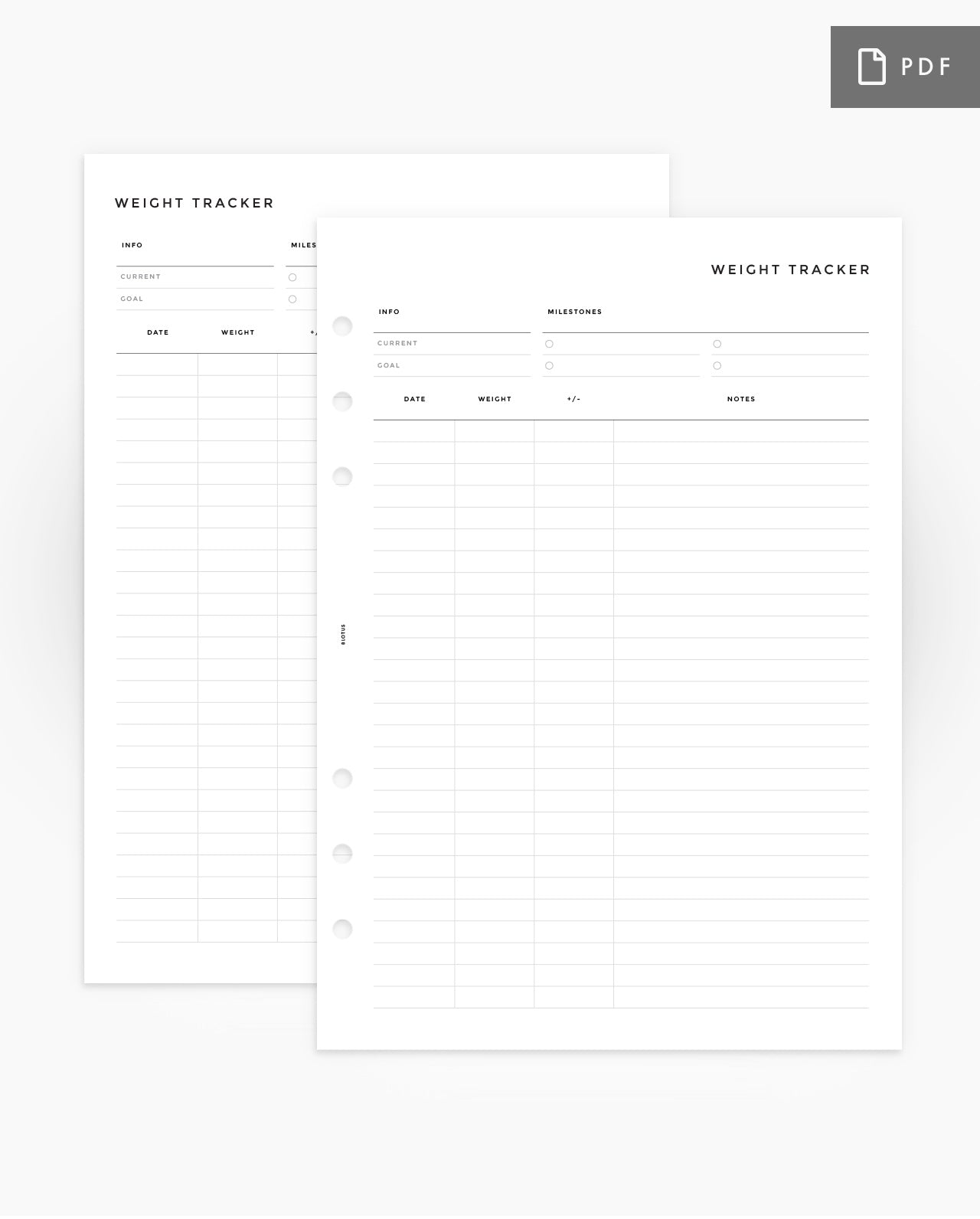 MN059 - Weight Tracker - PDF