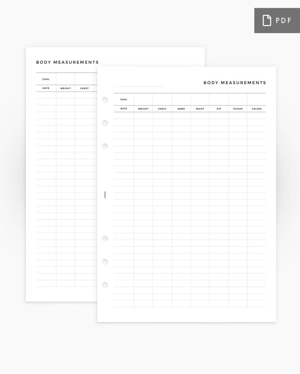 MN060 - Body Measurements - Printable PDF