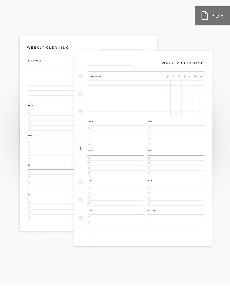 MN055 - Weekly Cleaning - PDF