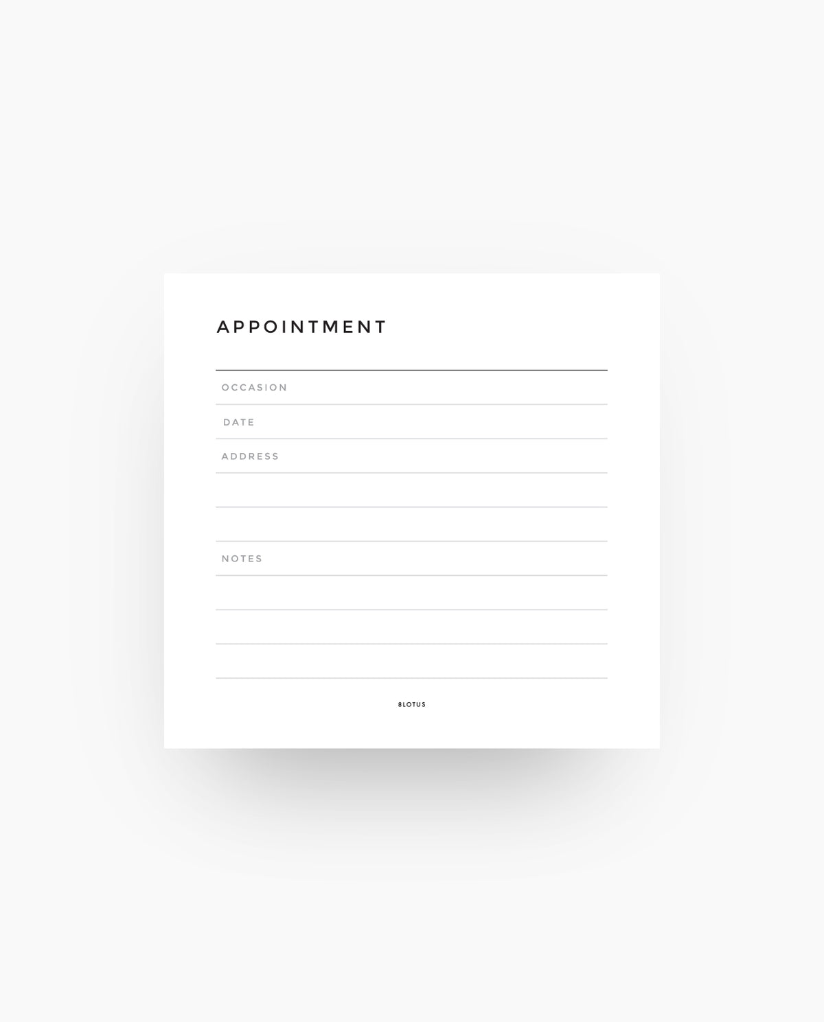 ST009 - Appointment - Sticky Notes