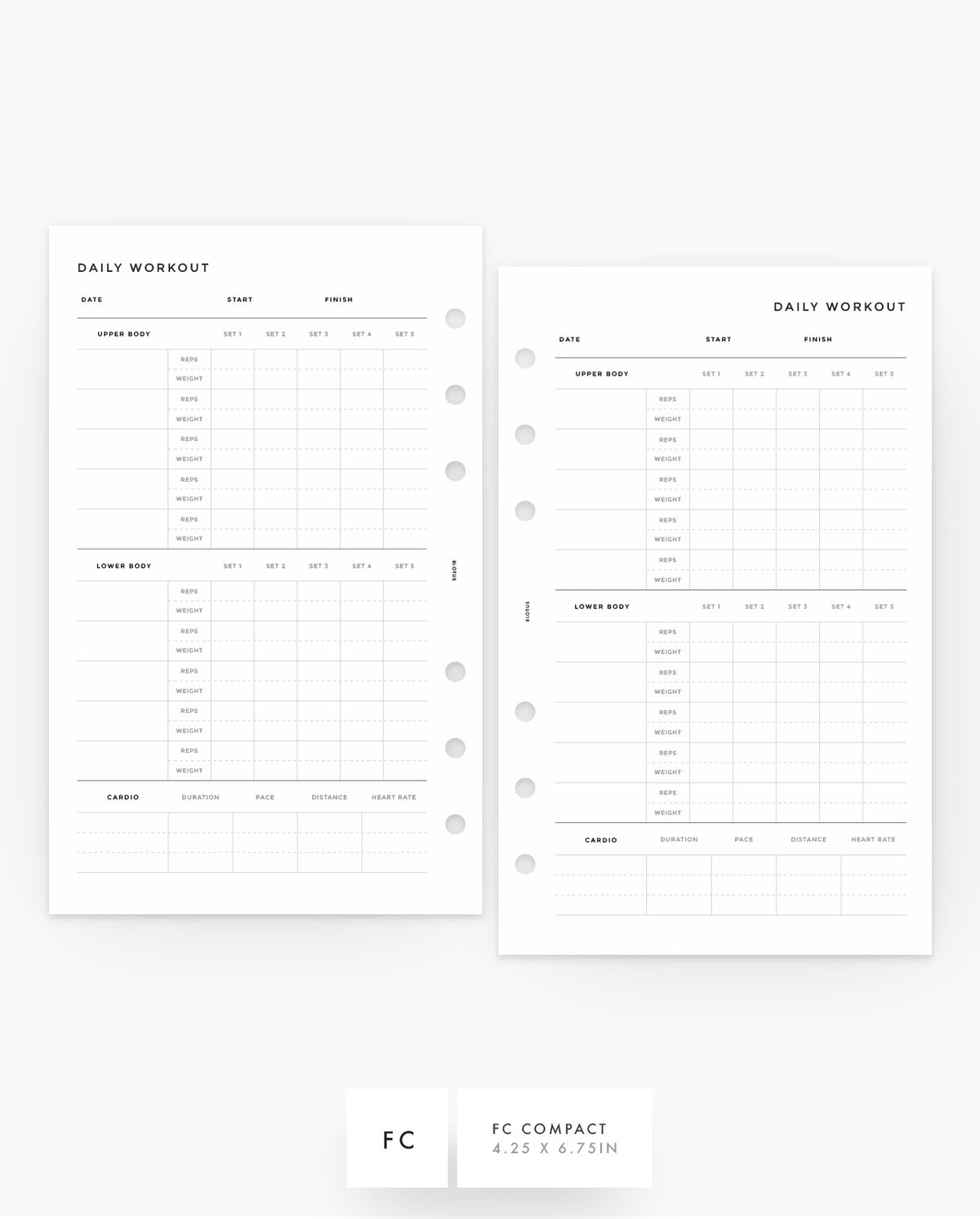 MN065 - Daily Workout - Printable PDF