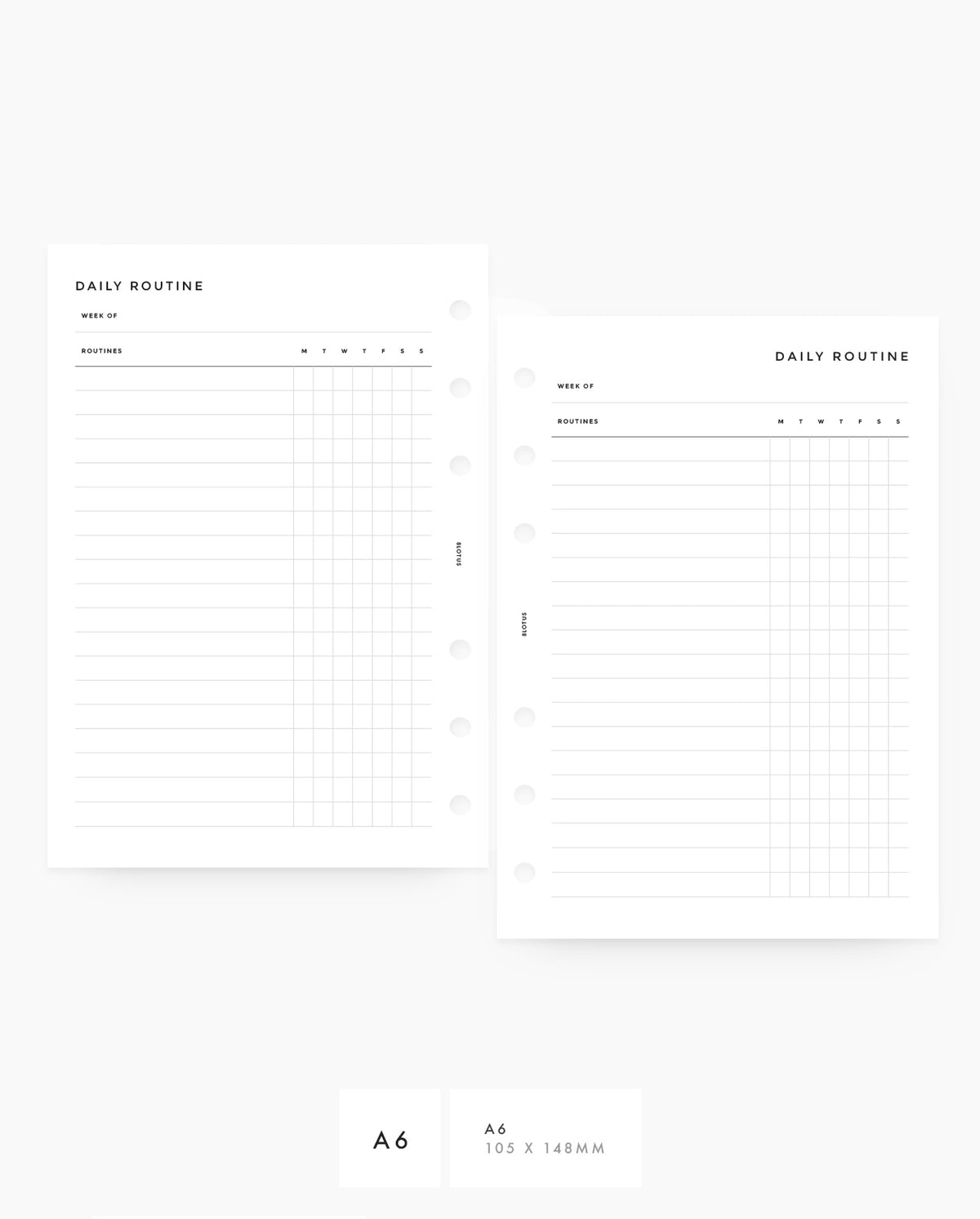 Daily Routine Printable Fillable Planner - 8Lotus
