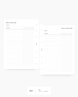 Daily Routine Printable Fillable Planner - 8Lotus