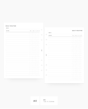 Daily Routine Printable Fillable Planner - 8Lotus