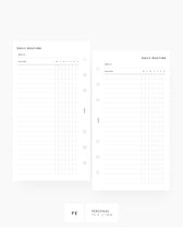Daily Routine Printable Fillable Planner - 8Lotus