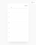 Lined Notes PRINTABLE Inserts - 8Lotus