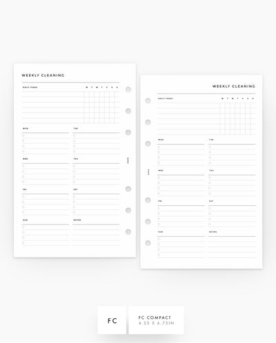 MN055 - Weekly Cleaning - PDF