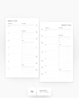Minimal Weekly Overview Planner Inserts - 8Lotus