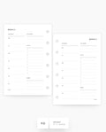 Minimal Weekly Overview Planner Inserts - 8Lotus