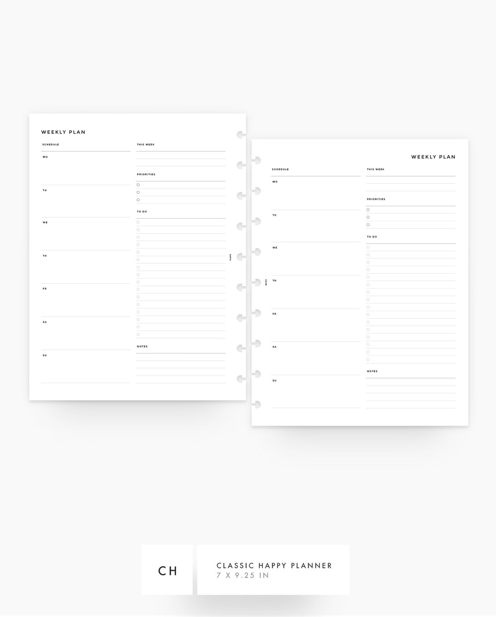 Planner Inserts & Refills for 6 Ring and Discbound Planners