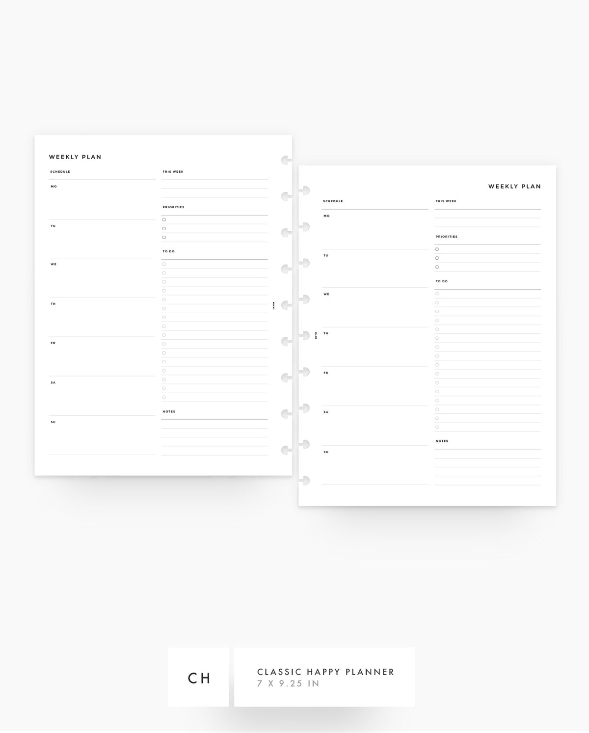 Planner Inserts & Refills for 6 Ring and Discbound Planners